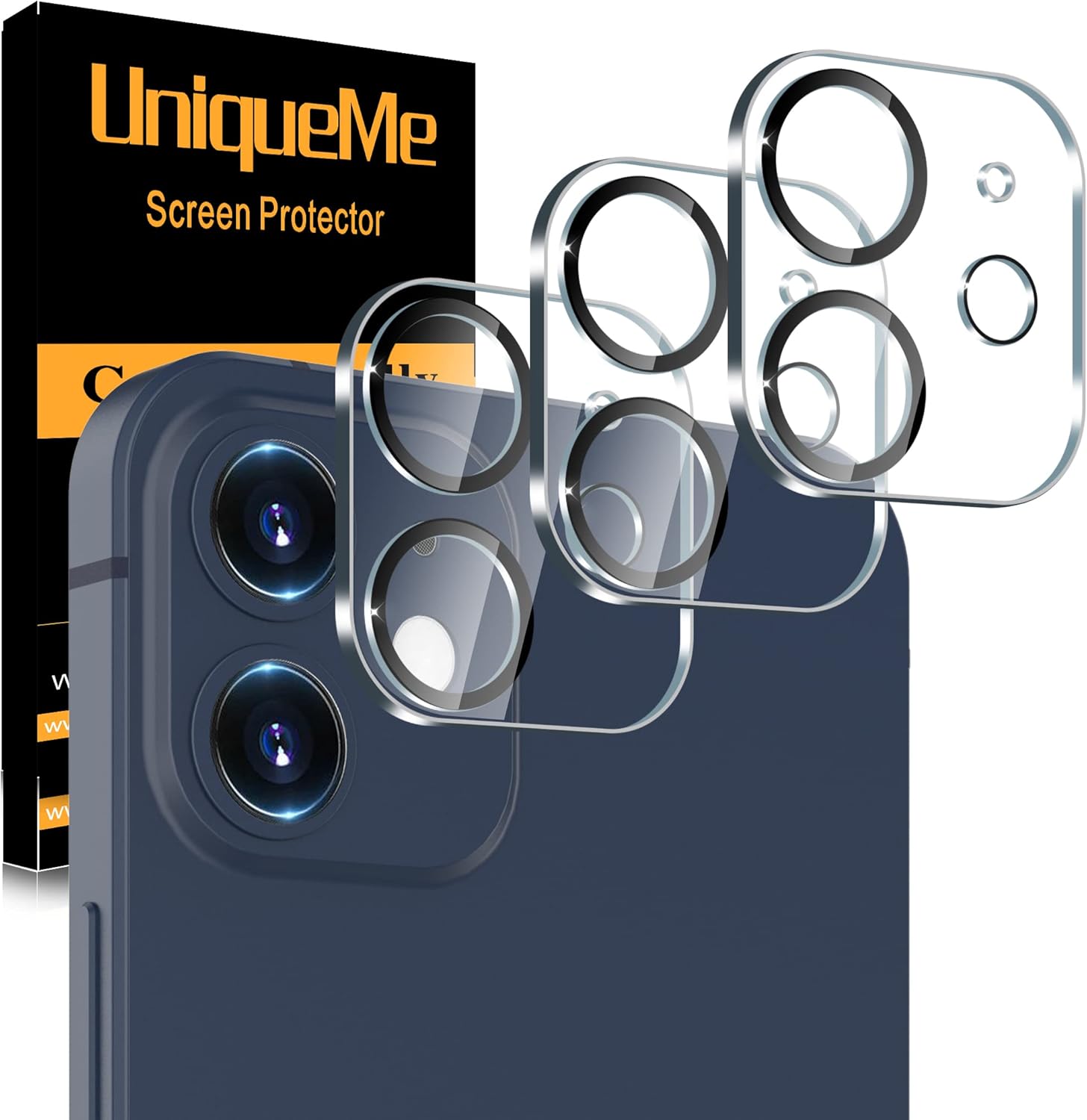 Amazon.com: UniqueMe (3 Pack for iPhone 12 Camera Lens Protector, [Not ...