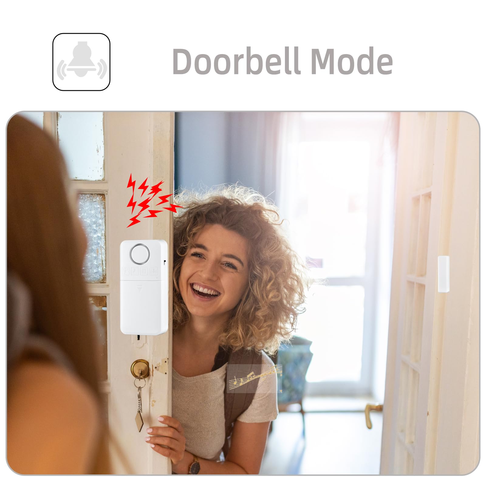 Snapklik.com : ZABREE Door And Window Alarm 130dB Multiple Sound Options