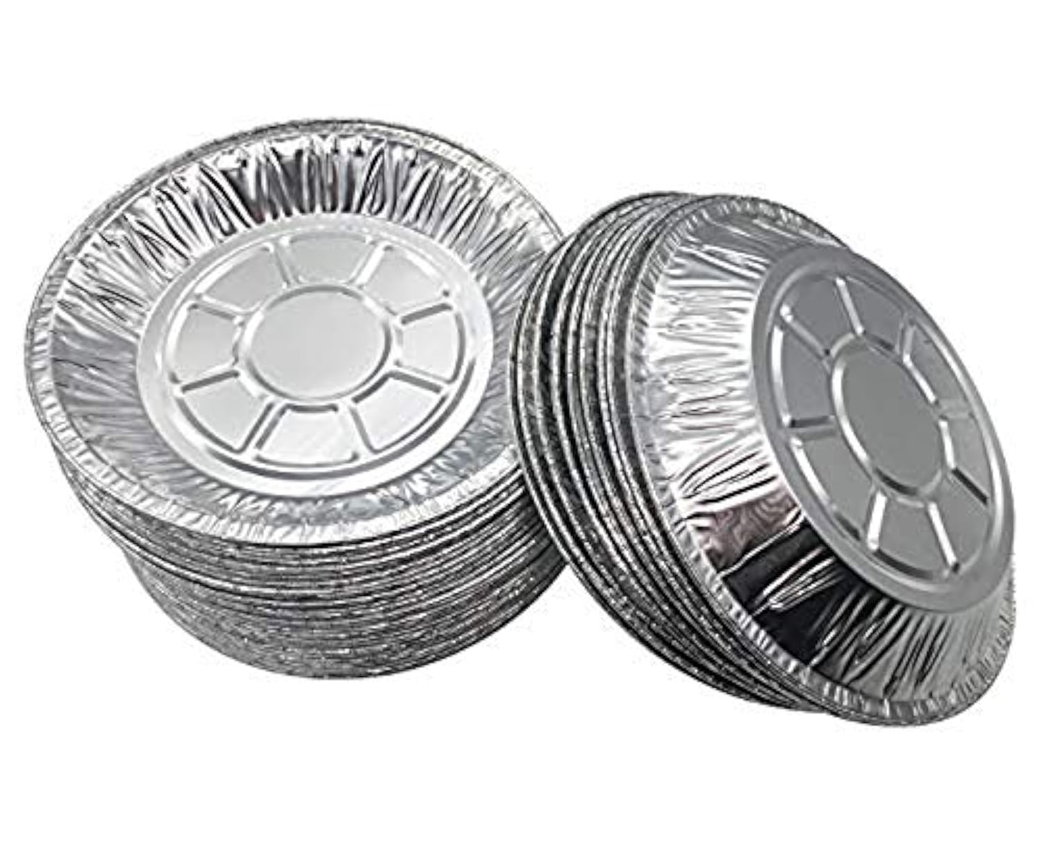 Premium 6" Aluminum Foil Pie Pans 50pcs/Set. Disposable Tin Plates for ...