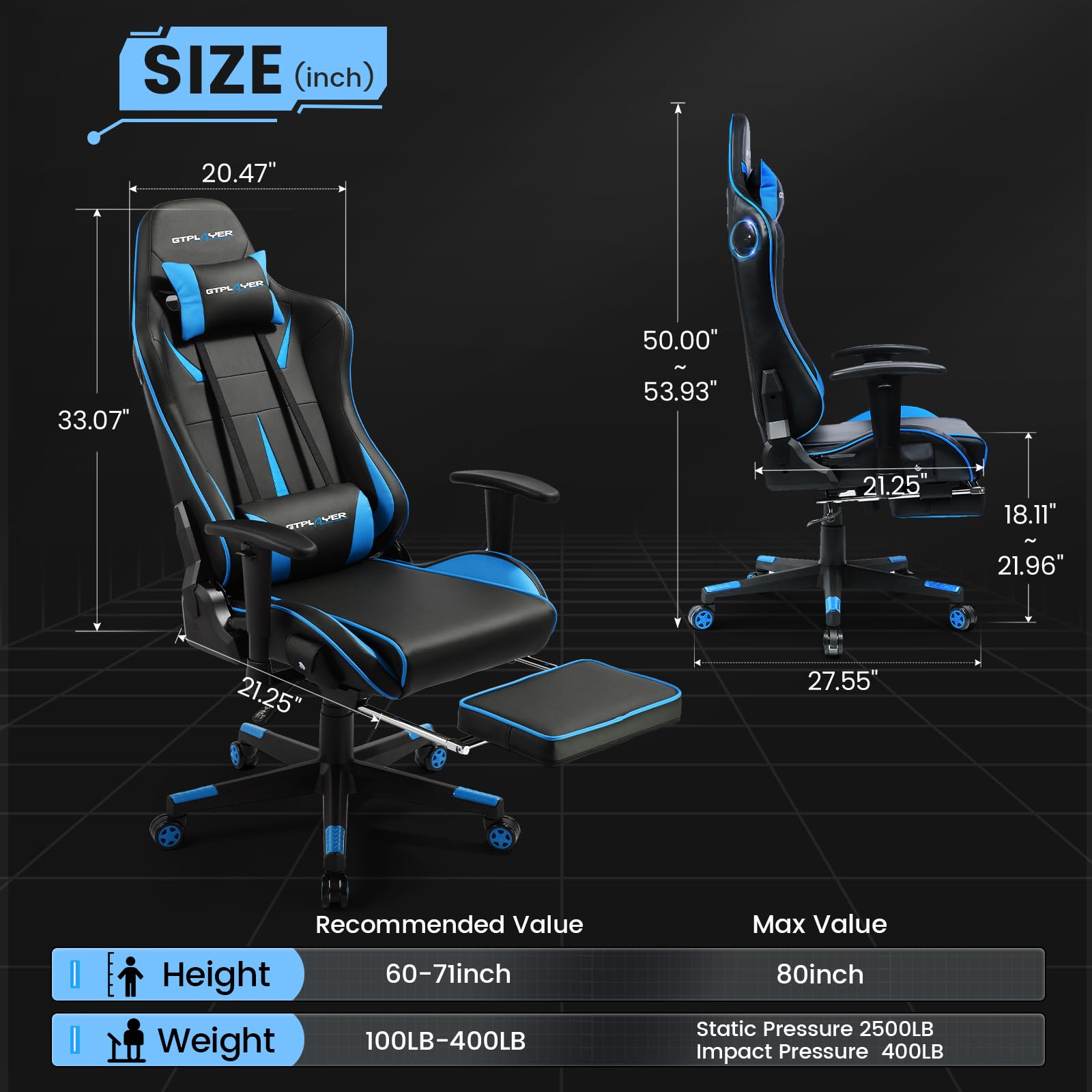 Snapklik.com : GTPLAYER Gaming Chair