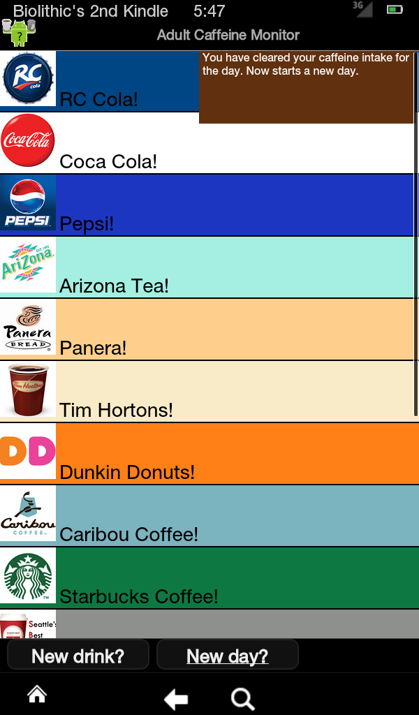 Caffeine Monitor for Adults - App on Amazon Appstore