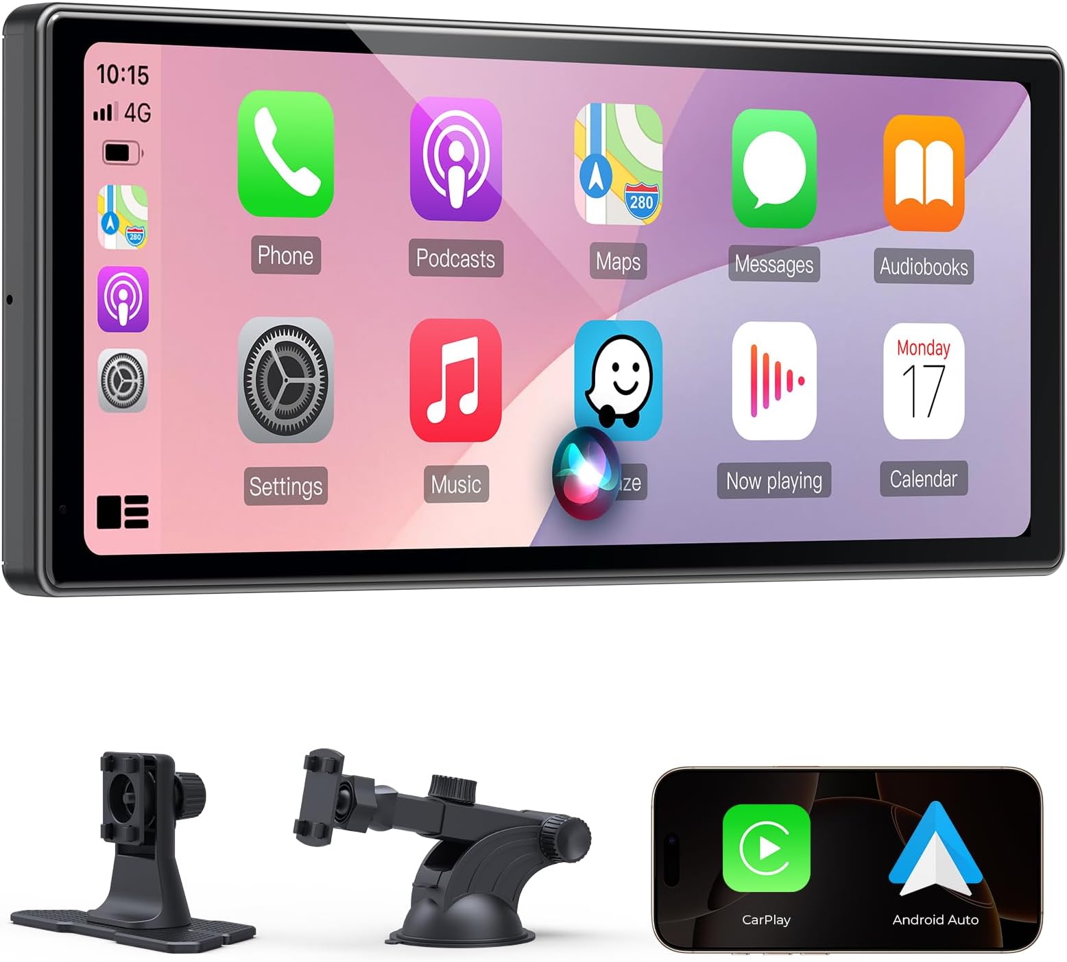 Volam CarPlay Schermo wireless da 9.26 pollici, con lettore stereo per ...