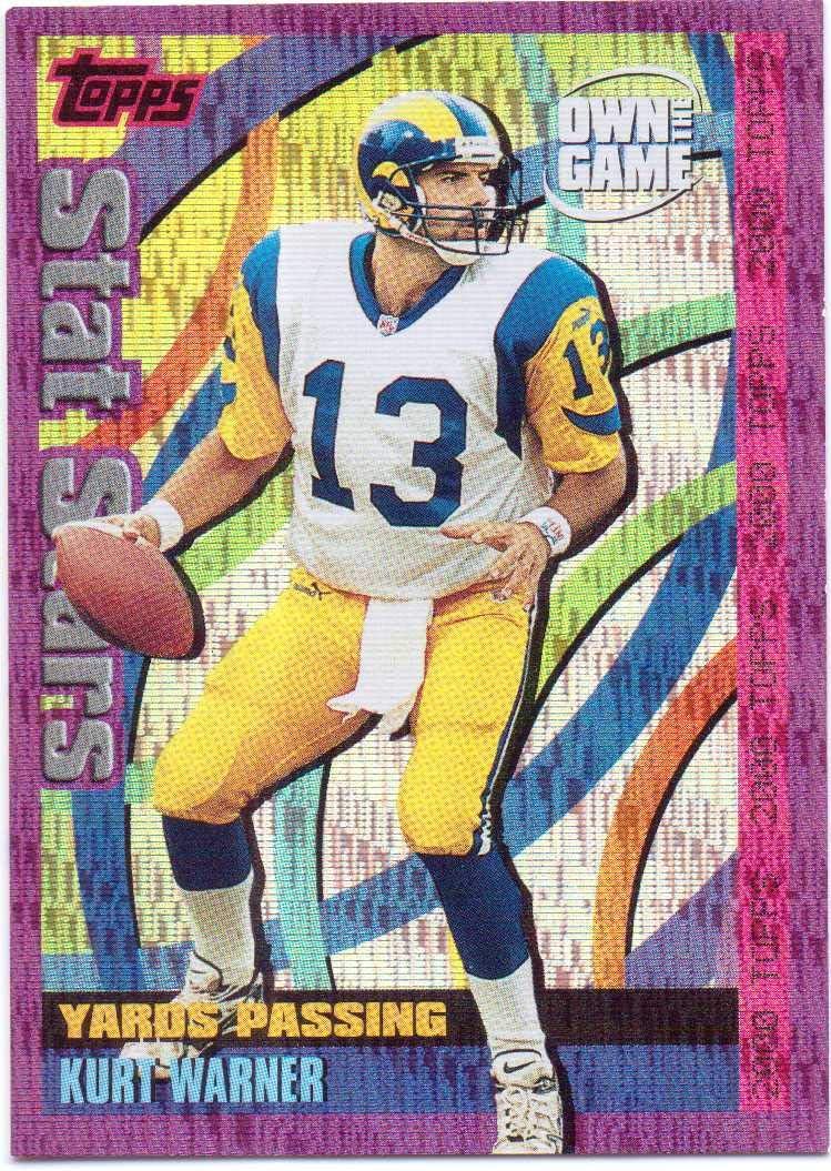 Kurt Warner 2000 Topps Own the Game #OTG2 - St. Louis Rams at Amazon's ...