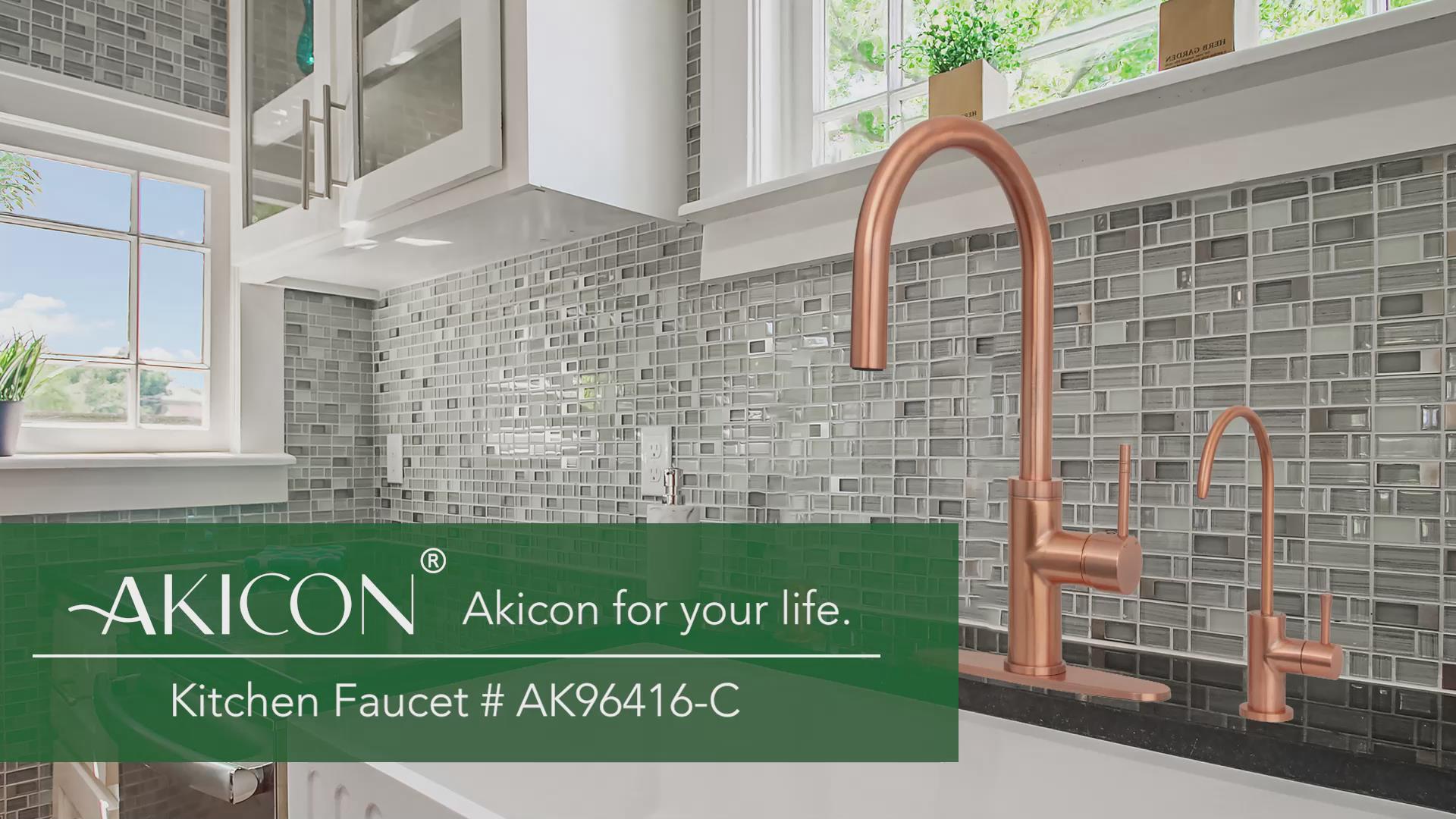 Watch Akicon Copper Pull Down Kitchen Faucet - AK96416-C on Amazon Live