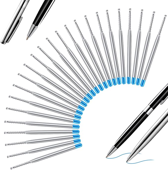OSDUE 24 Pezzi Penna a Sfera Refill - Refill per Penna a Sfera Medi ...