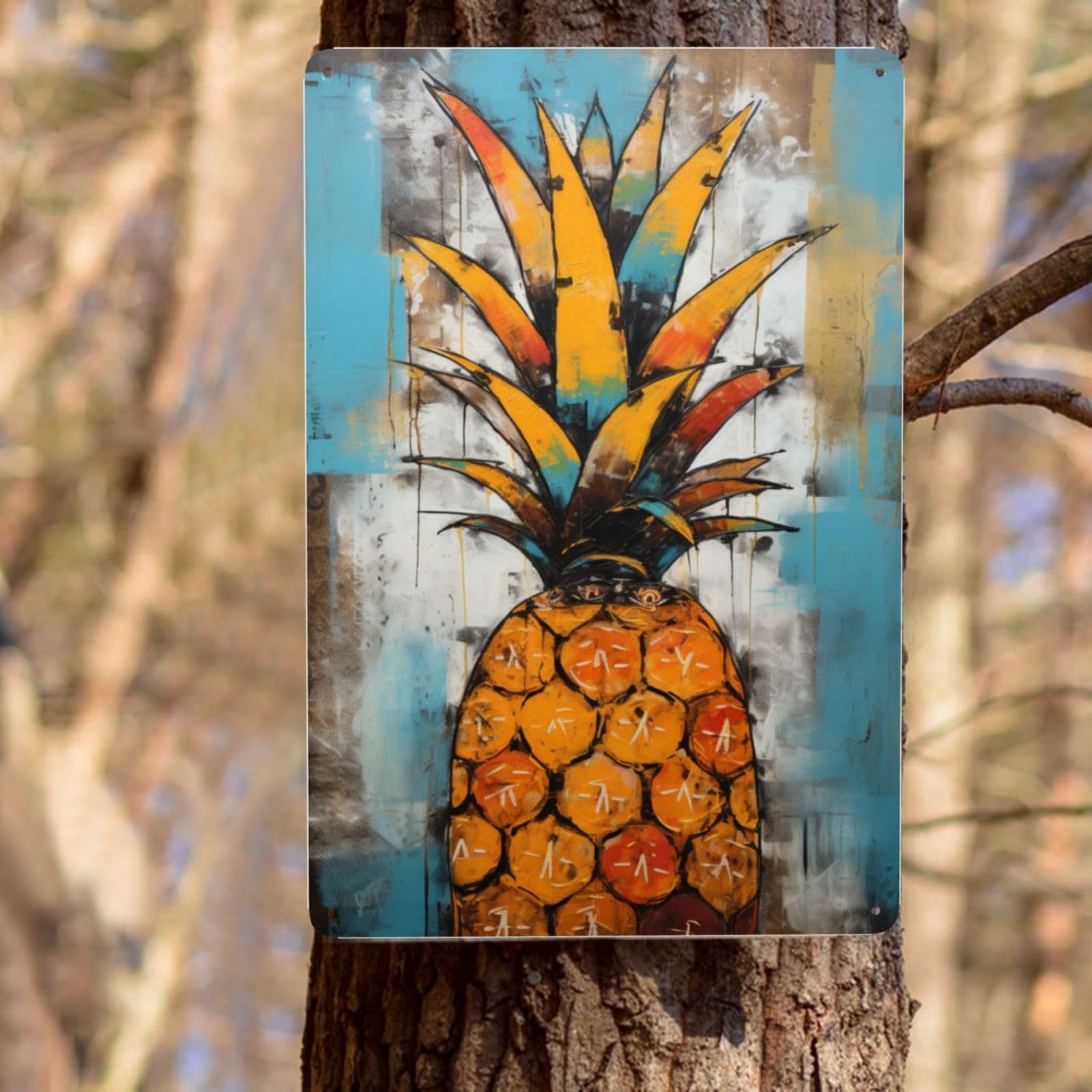 Outdoor Pineapple Plaque Be A Pineapple Stand Tall Wear A Crown Be