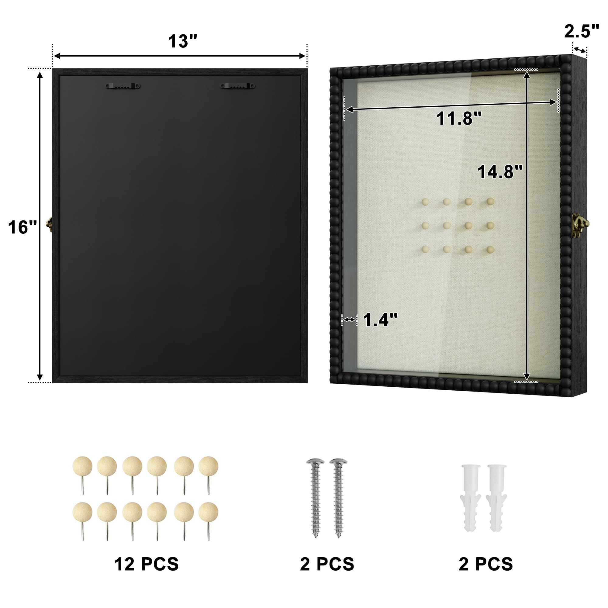 Love-KANKEI Shadow Box Frame 13x16, Deep Large Shadow Box Display Case ...
