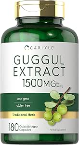Amazon.com: Carlyle Guggul Extract 750 mg Guggulsterone 180 Caps ...