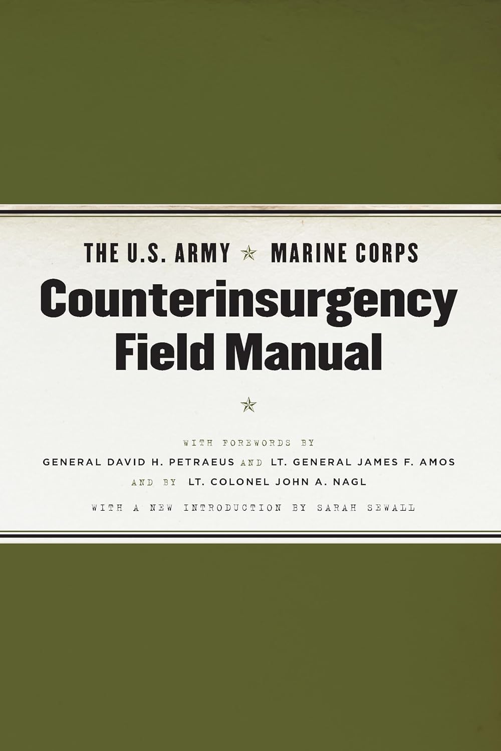 Amazon.com: Counterinsurgency Field Manual: With foreword by General ...