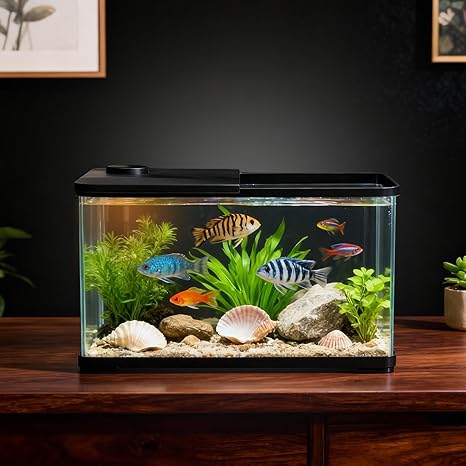 Thaookte 50l Aquarium Starter Kits - Arcrylic Fish Tank with Led Lights ...