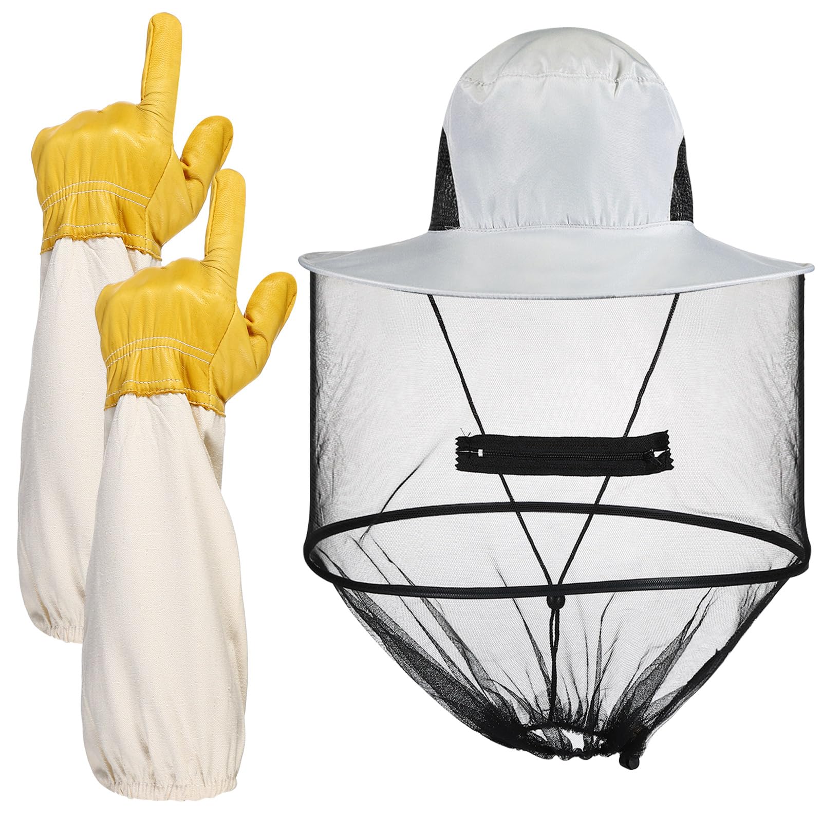 Amazon.com : Xuhal Bee Keeping Hats and Gloves Includes Thick Goatskin ...