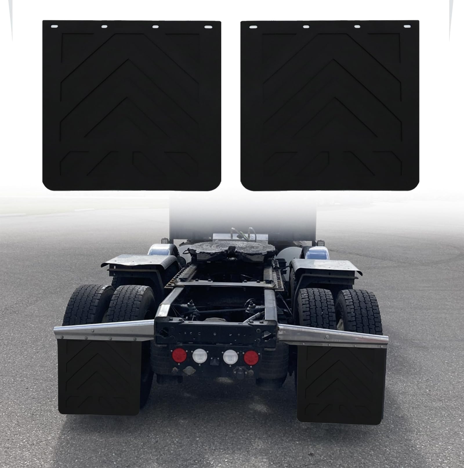 Amazon.com: FUTAIHE Mud Flaps for Semi Trucks Black Polymer Tractor ...