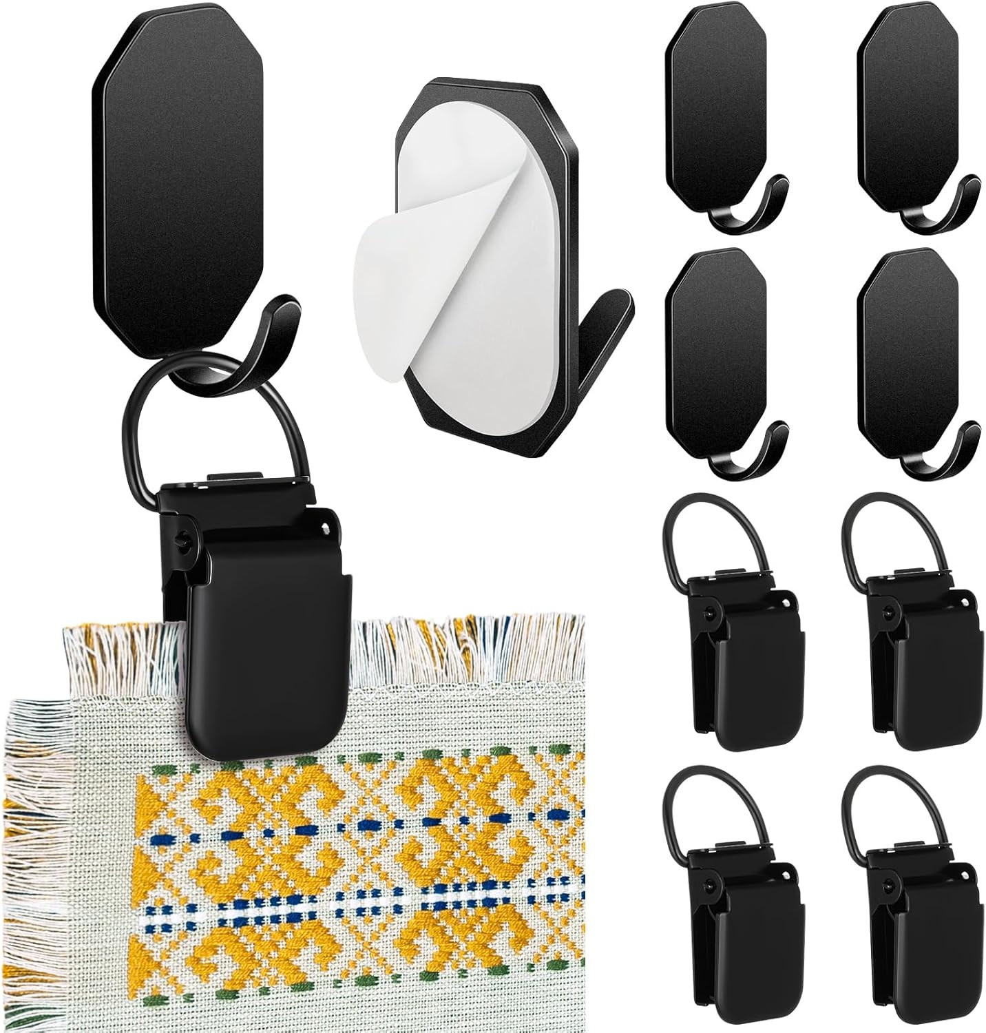 Amazon.com: CroBlissful 4 Set Tapestry Wall Hanging Clips Self Adhesive ...