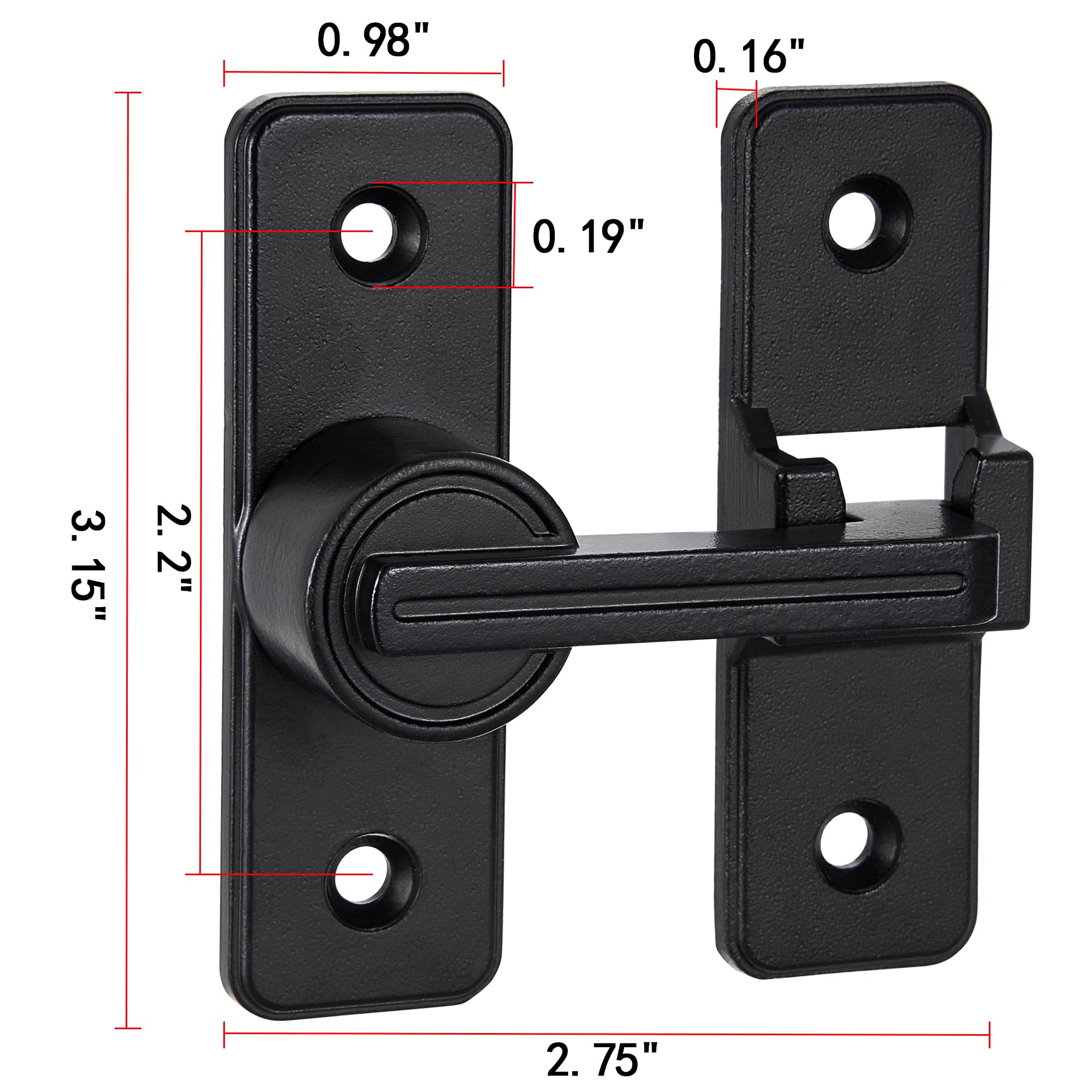 Snapklik.com : INIRET Barn Door Latches,Heavy Sliding Barn Door Latches ...