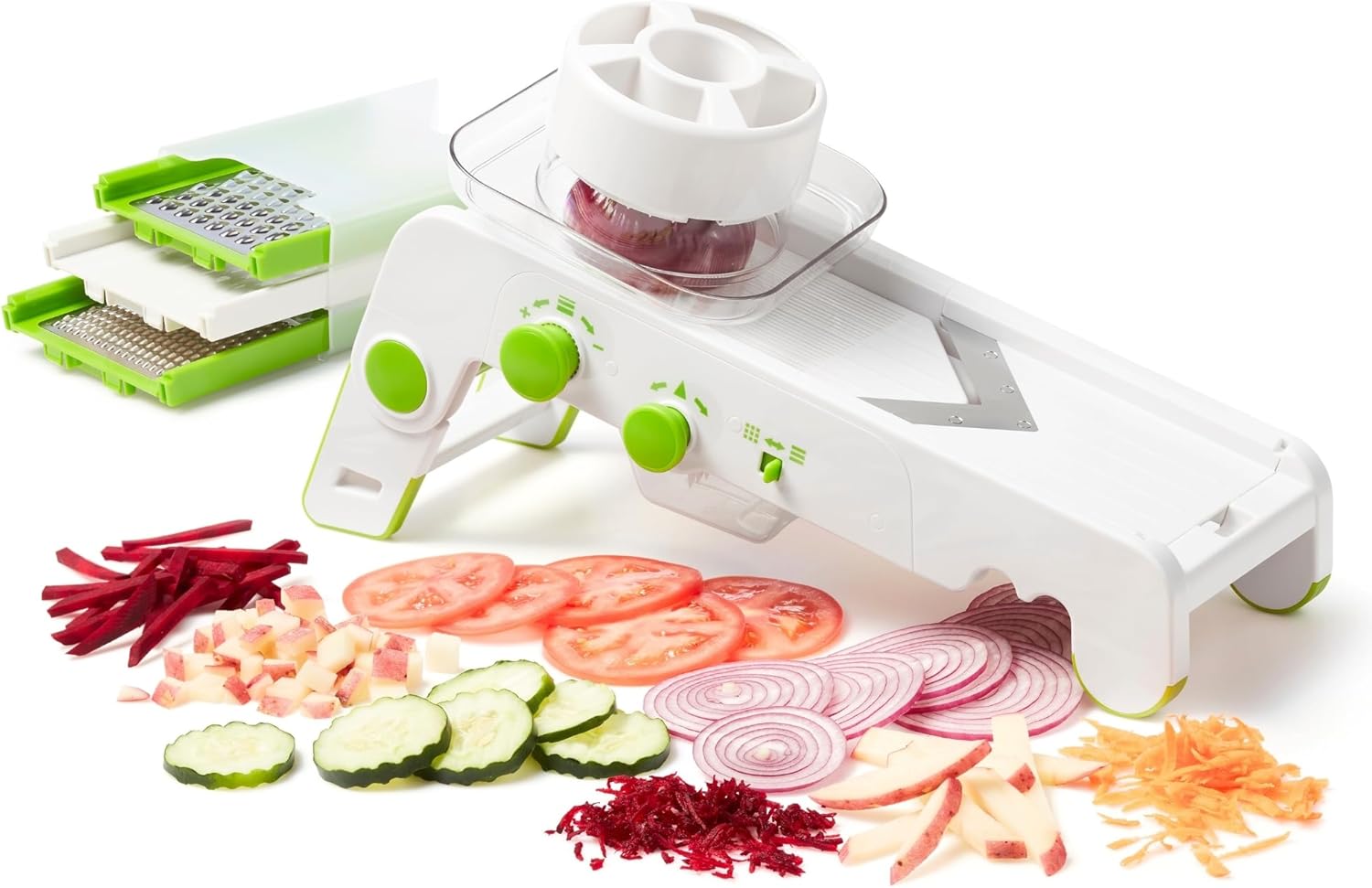 Amazon.com: Starfrit Cubing Pro Mandoline Slicer, Dicer - 4 Blades ...