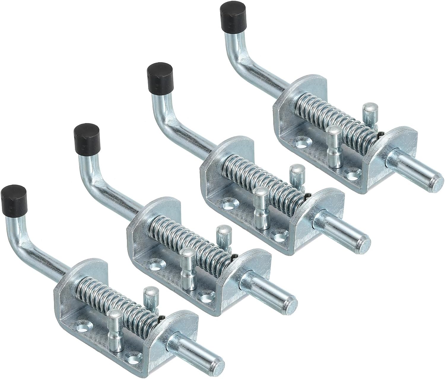 PATIKIL Spring Loaded Latch Pin 6.5", 4 Pack Iron Security Latch ...