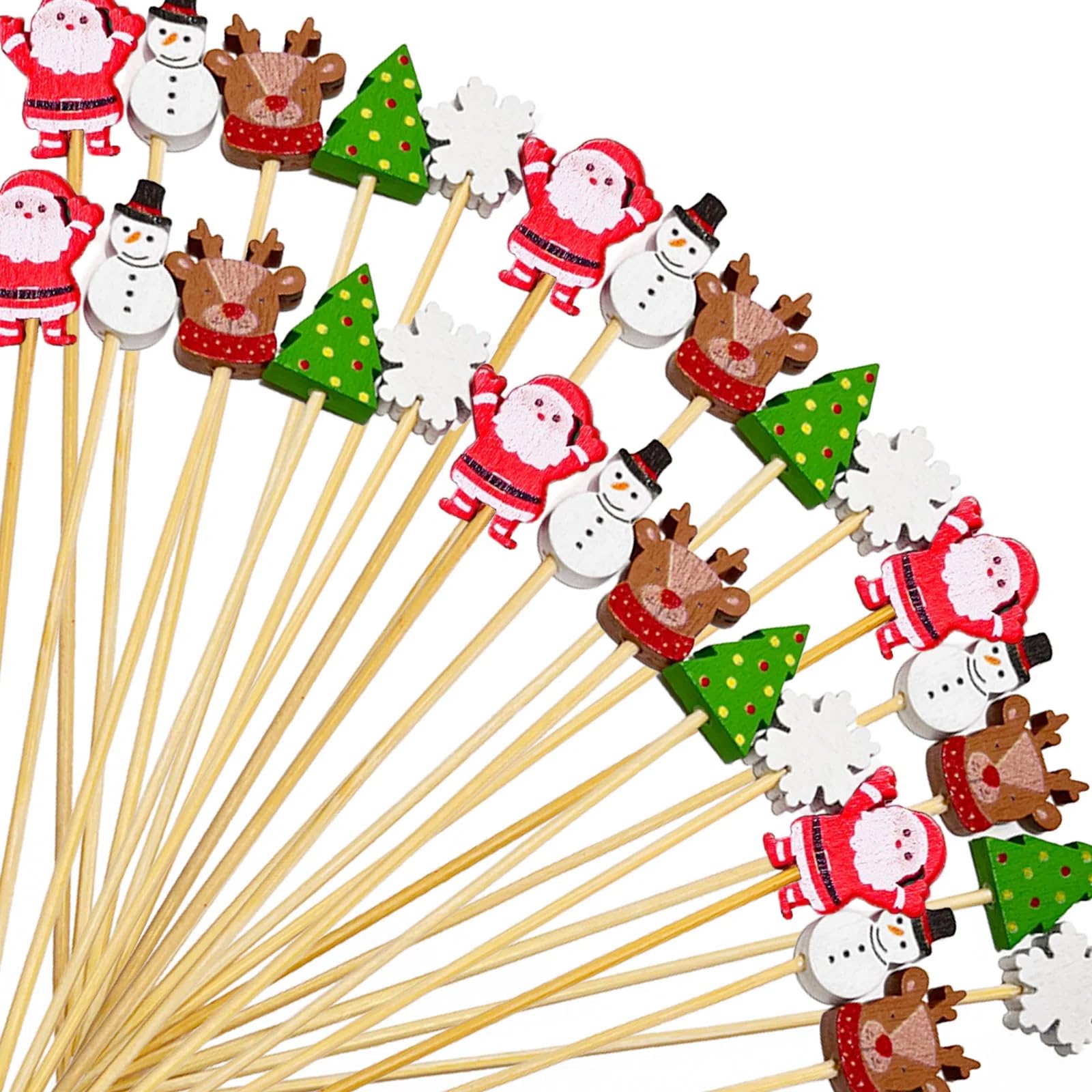 Amazon.com | Christmas Cocktail Picks, Christmas Fancy Toothpicks for ...