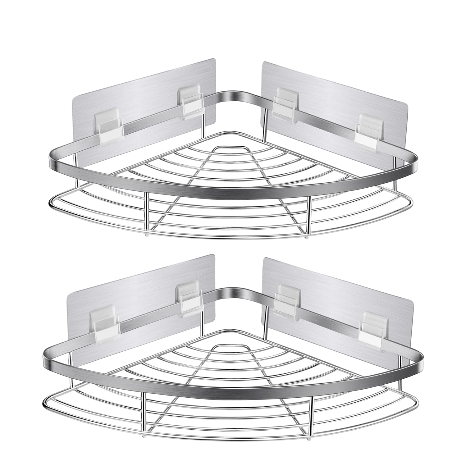 Adjustable Shower Shelf Corner Standing Stainless Steel Mounting Shower ...