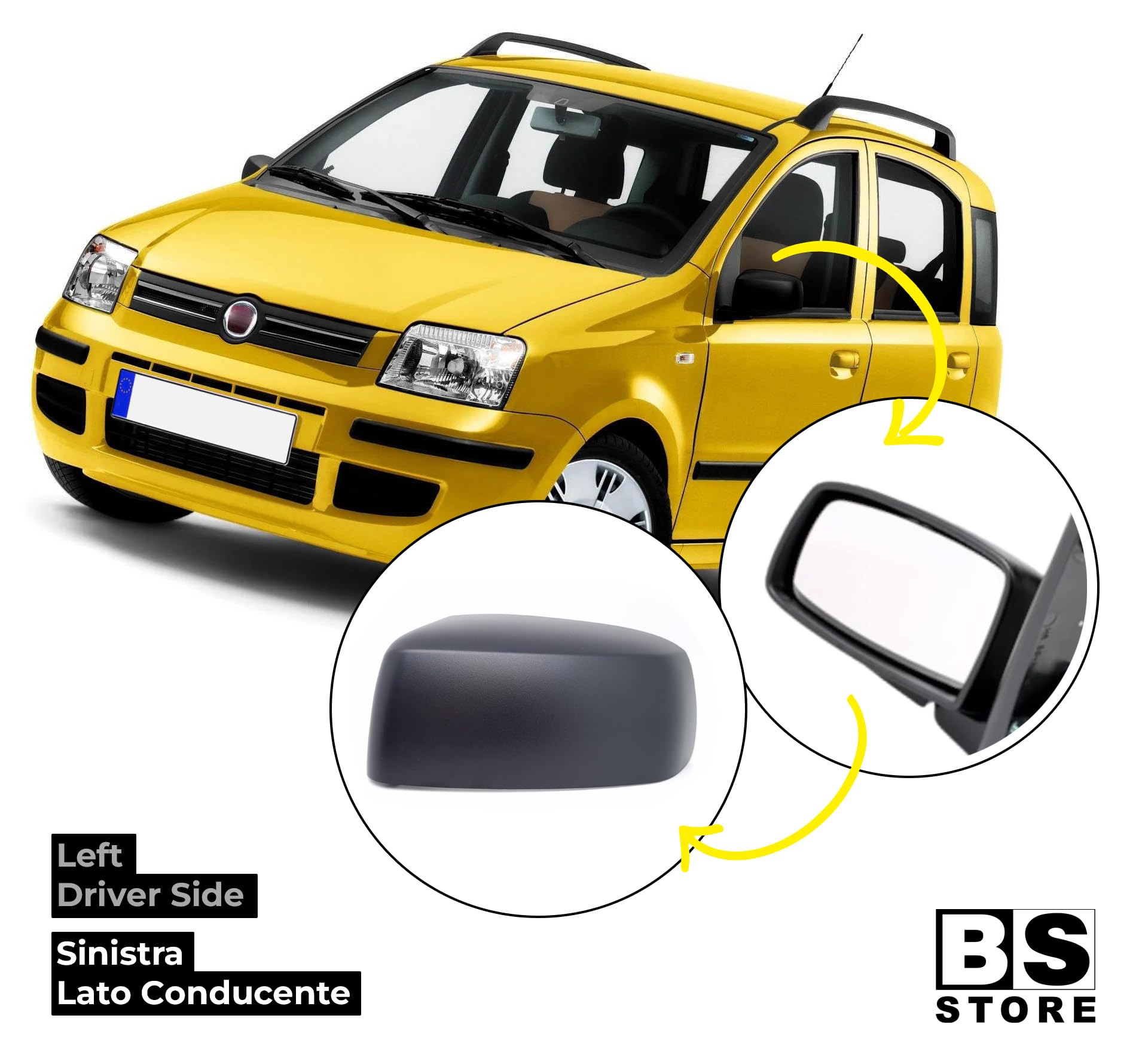 Calotta Retrovisore Fiat Sedici Calotta Retrovisore Sinistro (lato ...
