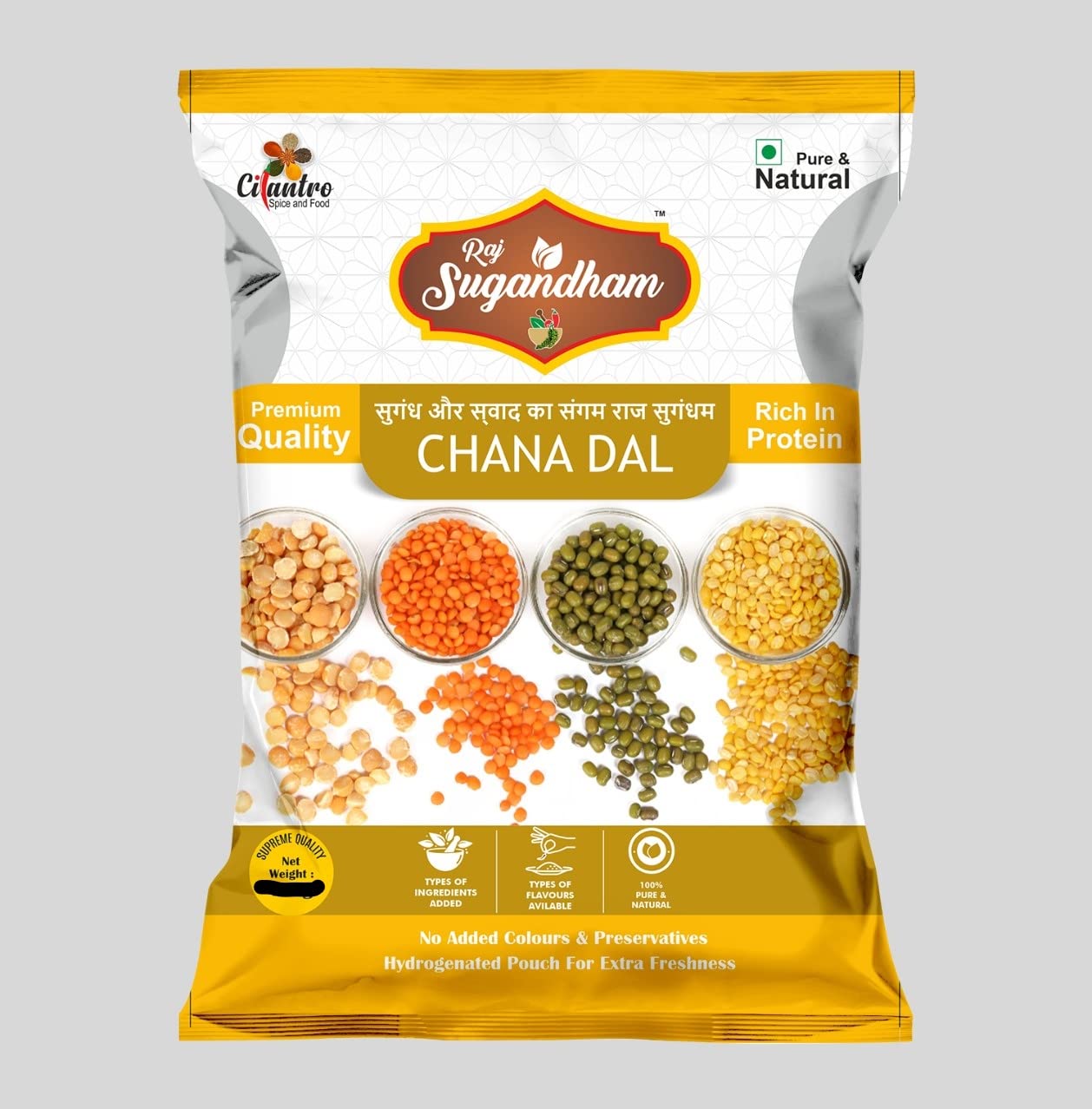 Raj Sugandham Chana Dal 500gm Bengal Gram Kadalai Paruppu Senaga ...