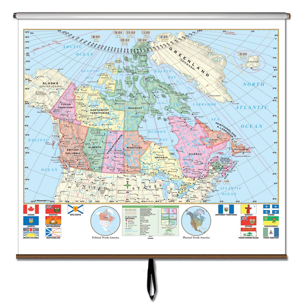 Canada Essential Wall Map Roller: 9780762548989: Books - Amazon.ca