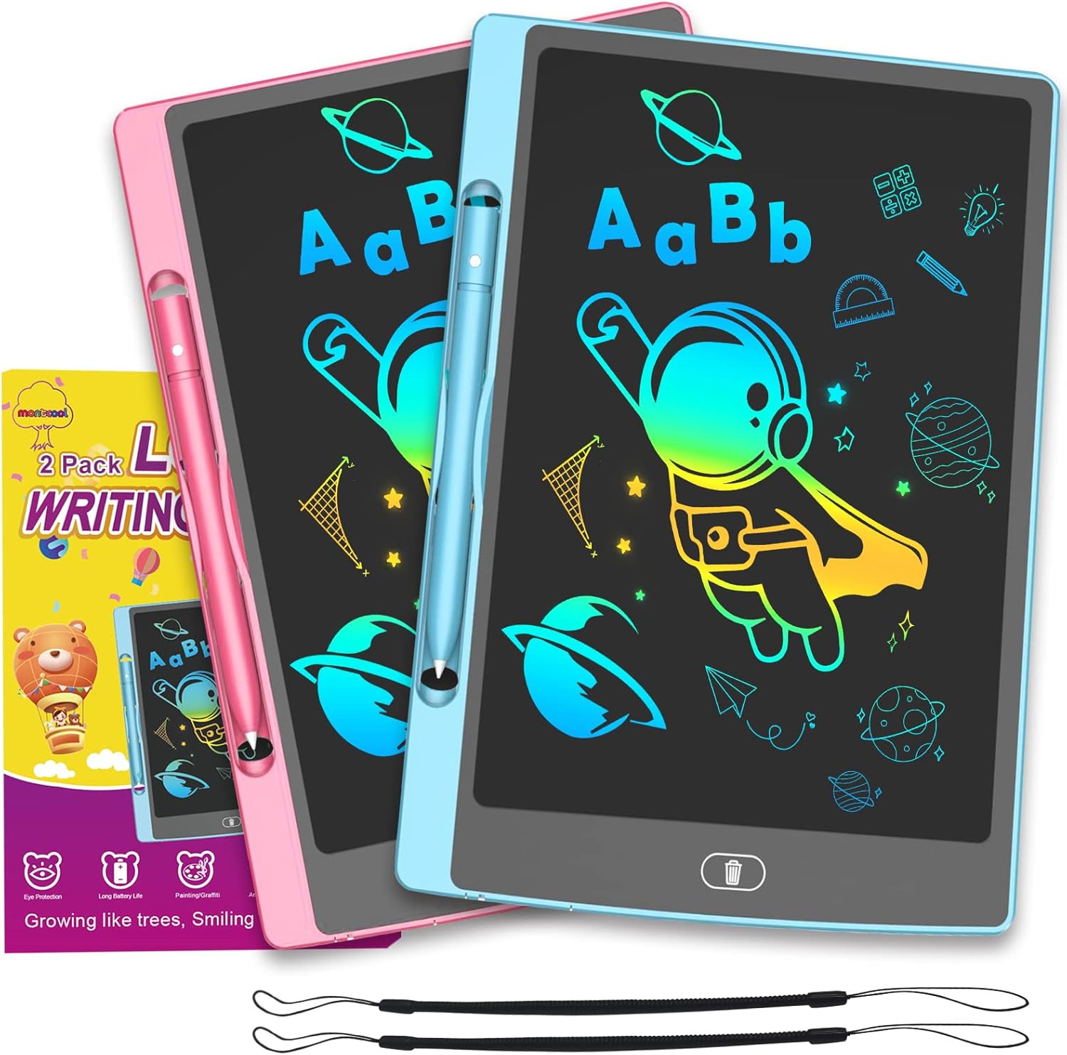 Amazon.com: LCD Writing Tablet for Kids, 2Pack 8.5 Inch Doodle Board ...