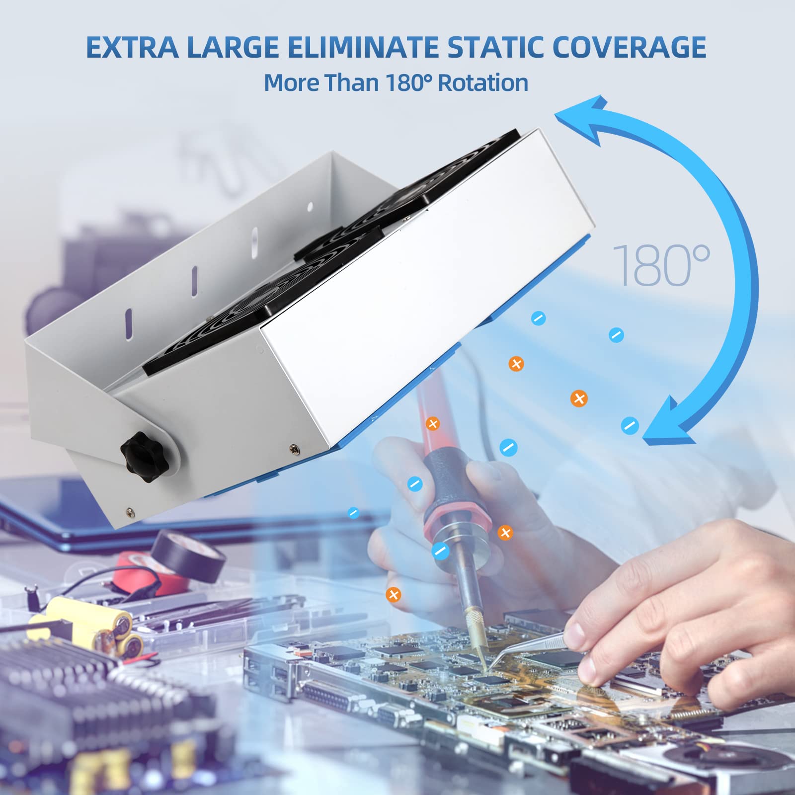 Snapklik.com : Ionizing Air Blower Anti Static Ionizer New Cleaning ...