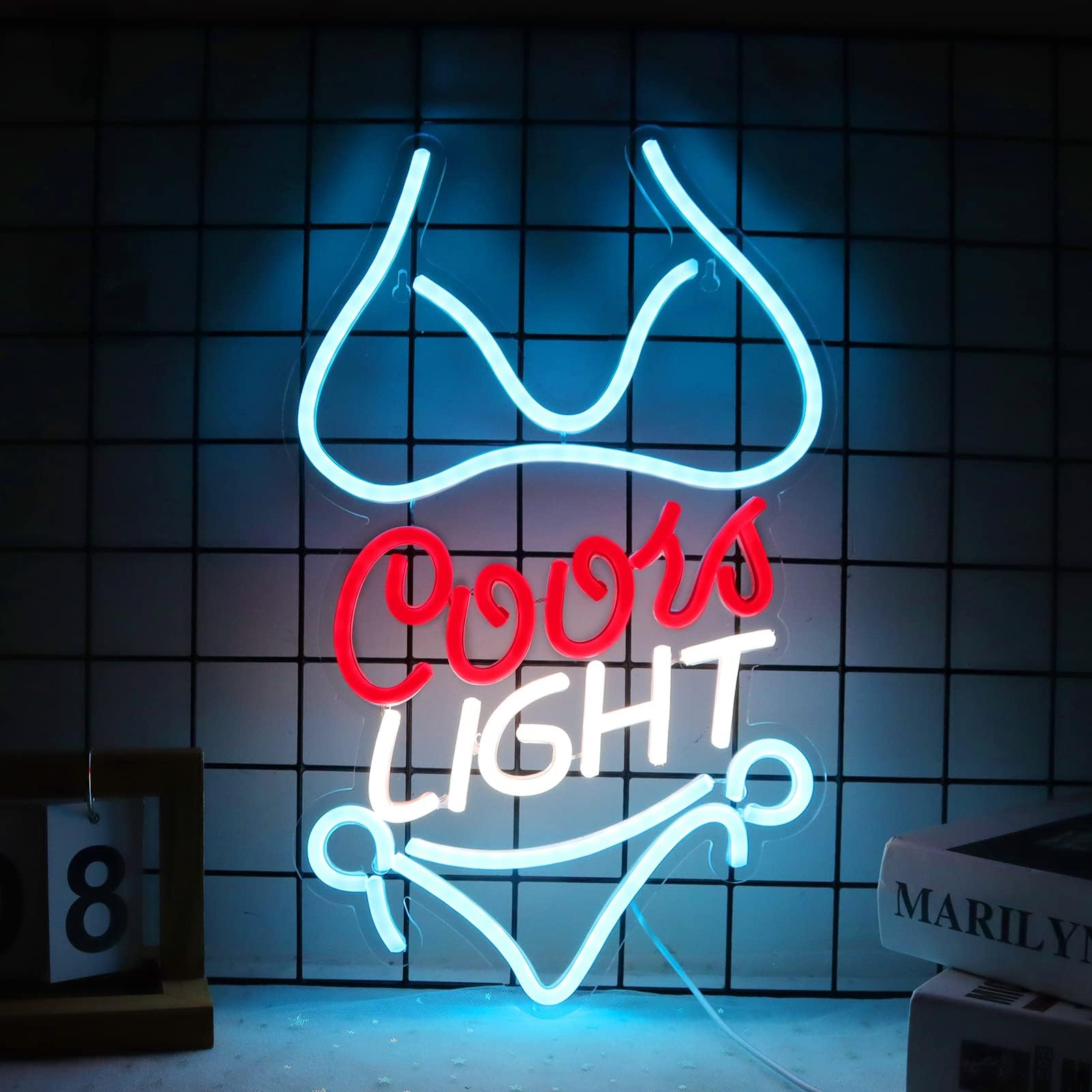 Amazon.com: Coors Light Beer Bikini Bar Pub LED Neon Sign Man Cave A119 ...