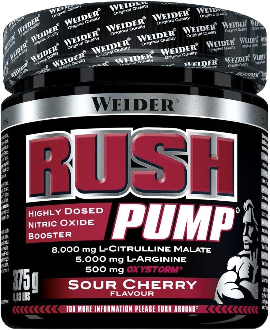 WEIDER RUSH Pump Pre Workout Booster ohne Koffein, Pump Booster ...