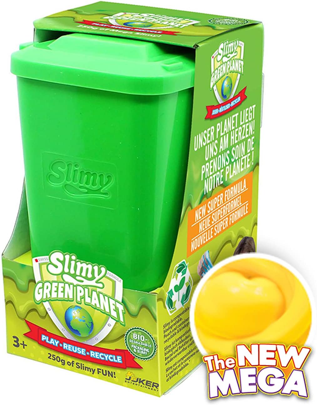 Slimy Green Planet Play Mass 250 g in Green | Original Mega Slimy in ...