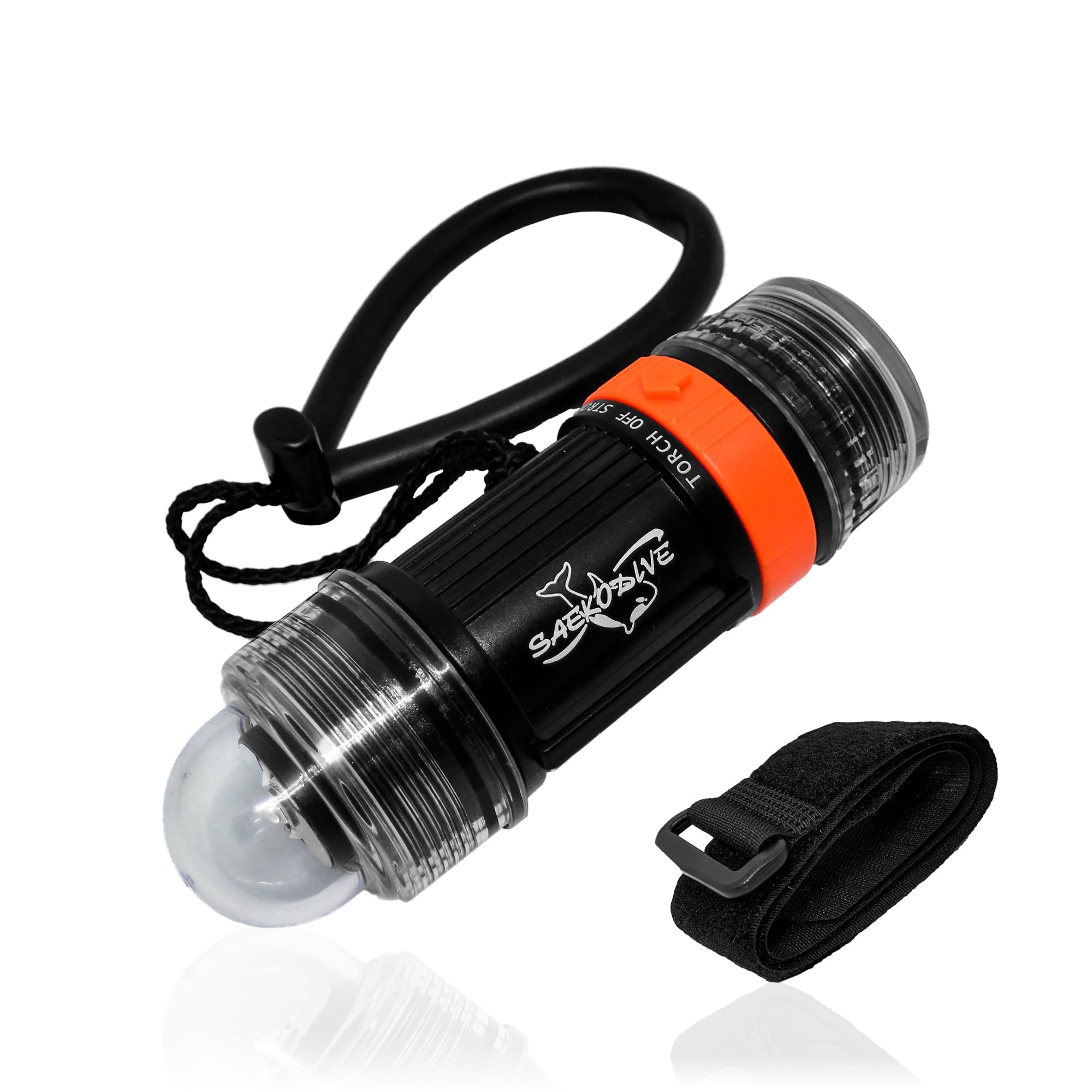Amazon.com: Saekodive 2-in-1 Strobe & Torch LED Flashlight - 500 Lumens Underwater Dive Light ...