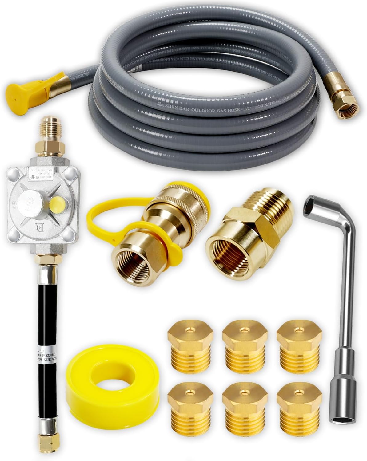 Amazon.com : Upgraded Propane to Natural Gas Conversion Kit with ...