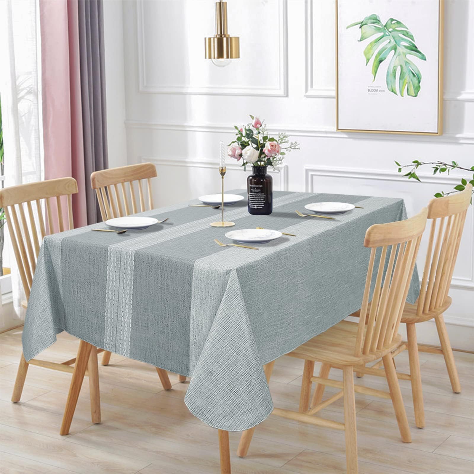 Amazon.com: TruDelve Heavy Duty Vinyl Table Cloth Plastic Table Cloths ...