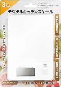 Amazon｜HAC デジタル キッチン スケール 測り はかり 0.1g ～ 3kg 自動 電源オフ フック付き W11.5×D16×H2.5cm 4150｜デジタルはかり オンライン通販