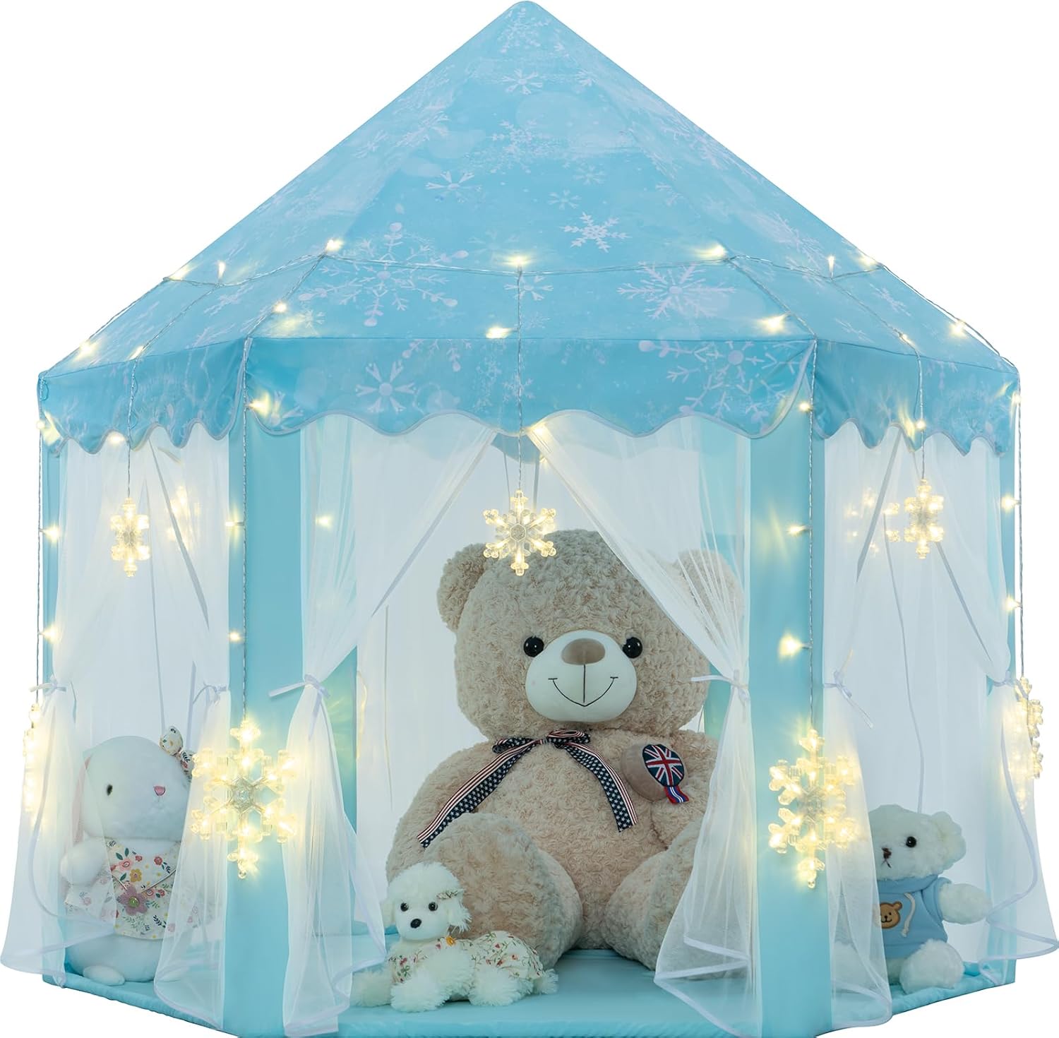 Amazon.com: EVOIONOS Frozen Princess Tent for Girls, Play Tent with ...