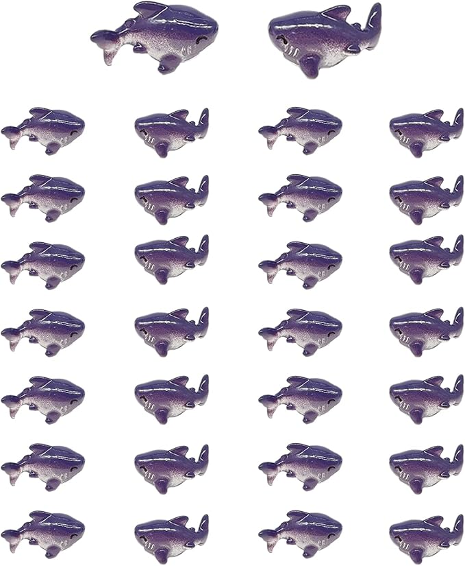 Amazon.com: SXYYDSG 30Pcs Resin Shark, Mini Shark Statue, Tiny Shark ...