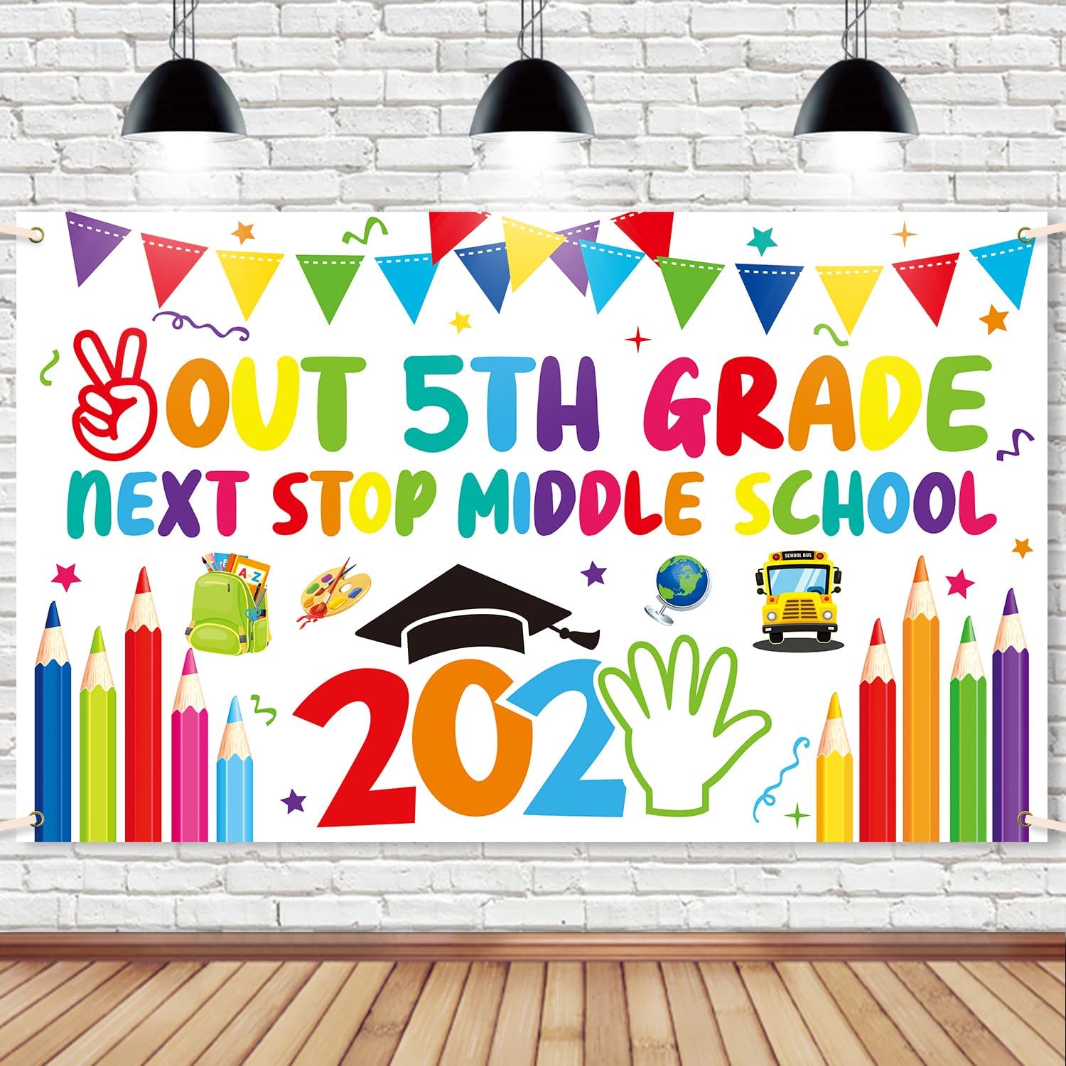 Amazon.com: 5TH Grade Graduation Decorations 2025, White 5th Grade ...