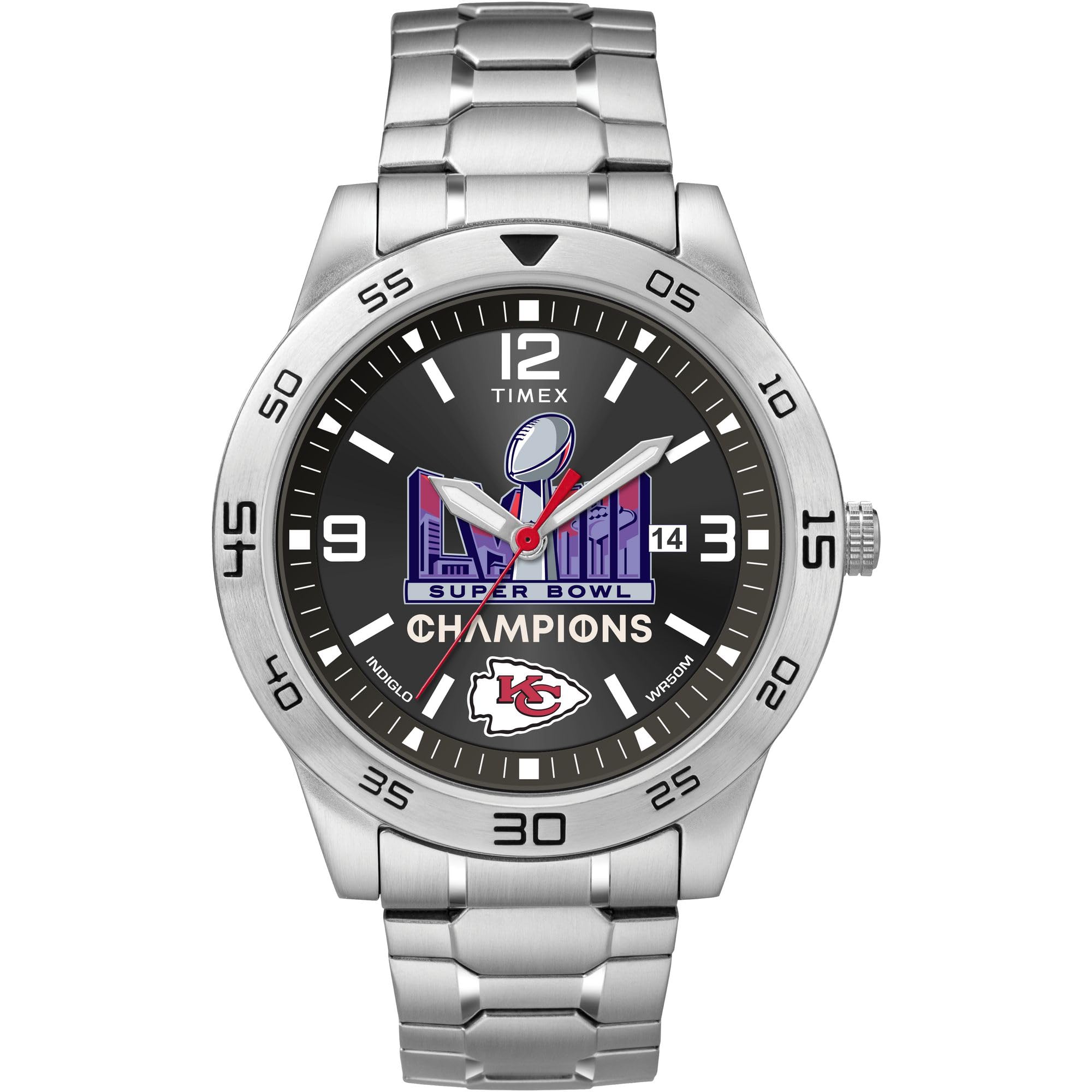 Amazon.com: Timex Men's Citation 42mm Super Bowl LVIII Champions Watch ...