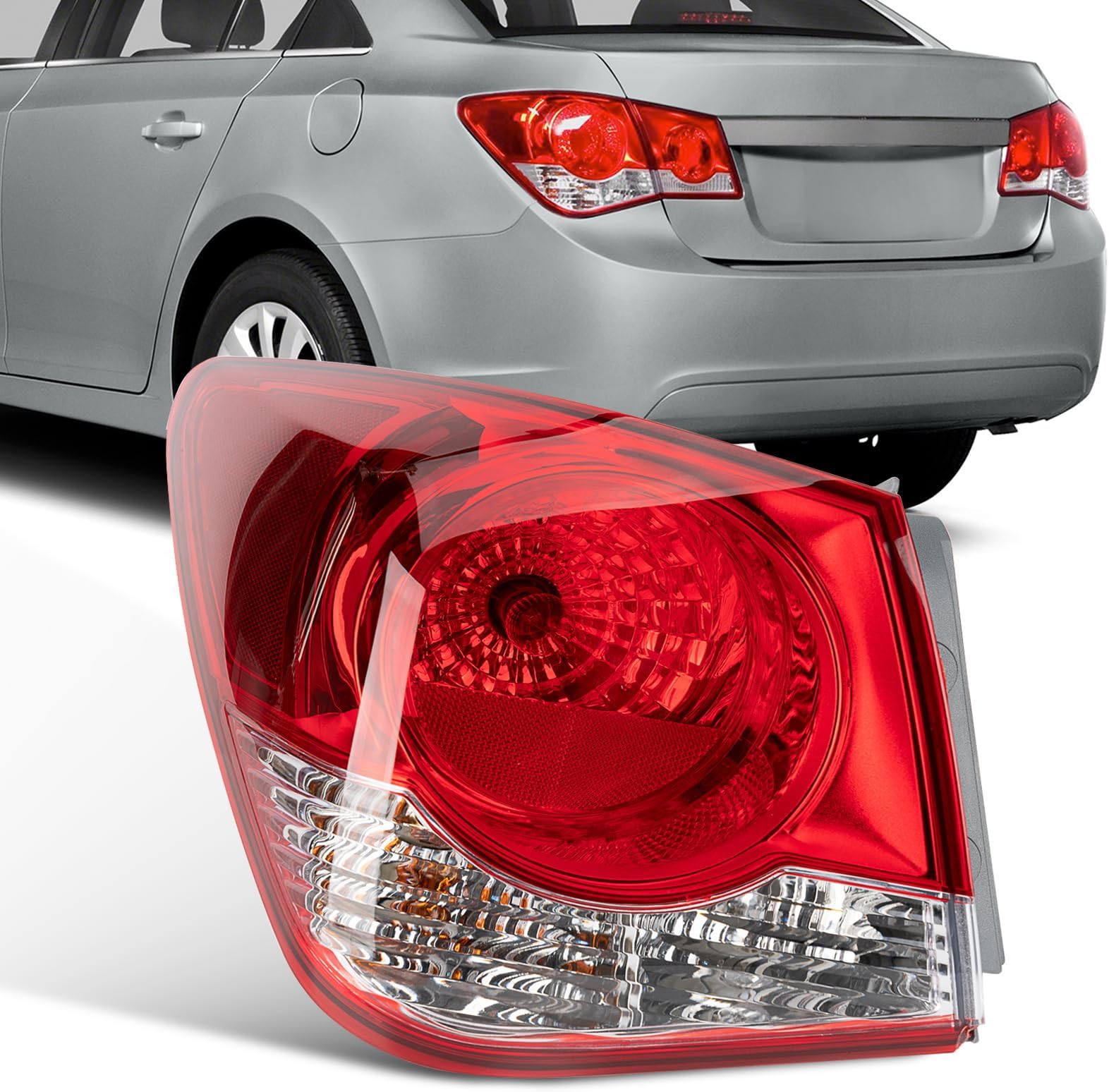 Amazon.com: Autoverve Tail Lights Fit For Chevy Chevrolet Cruze 2011 ...