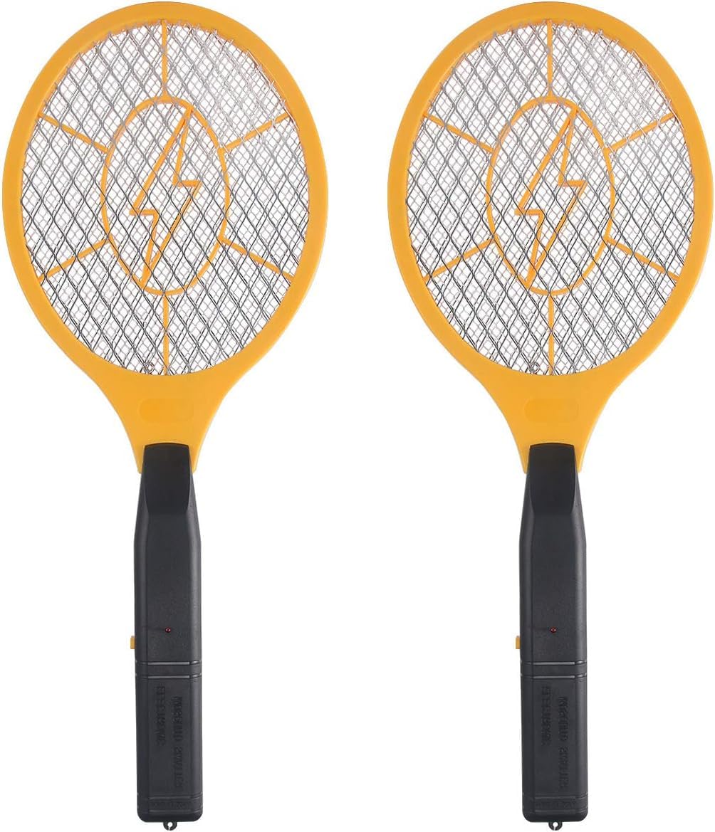 2 Pack Bug Zapper Electric Fly Swatter Zapper - Indoor Outdoor Zapping ...