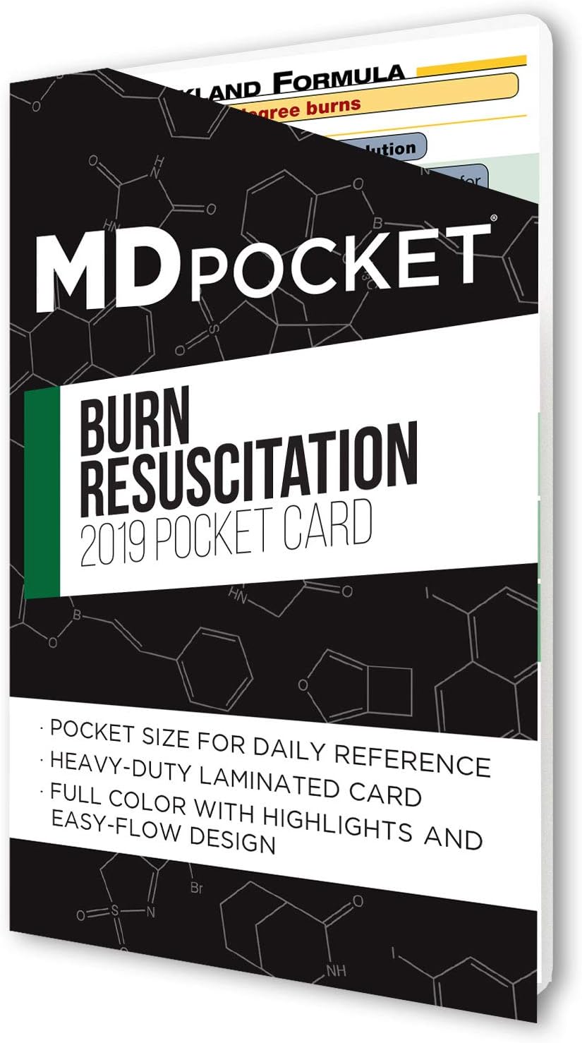 Amazon.com: MDpocket® - Burn Resuscitation Card : Health & Household