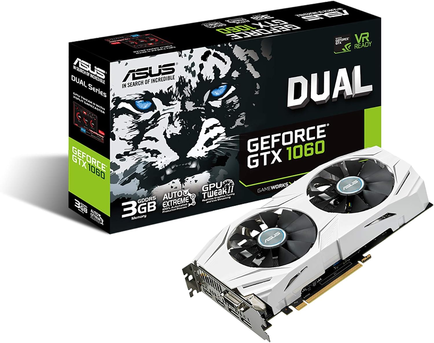 Amazon | (DUAL-GTX1060-3G) - Asus DUAL-GTX1060-3G NVIDIA GeForce 3 GB ...