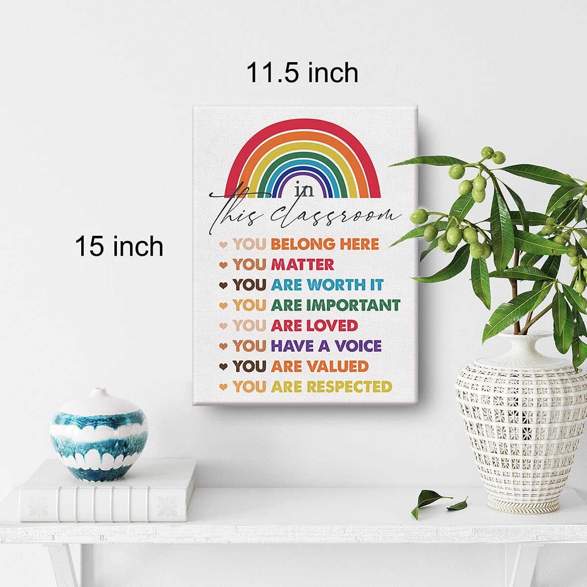 Snapklik.com : Inspirational Classroom Wall Art Decor Boho Diversity ...