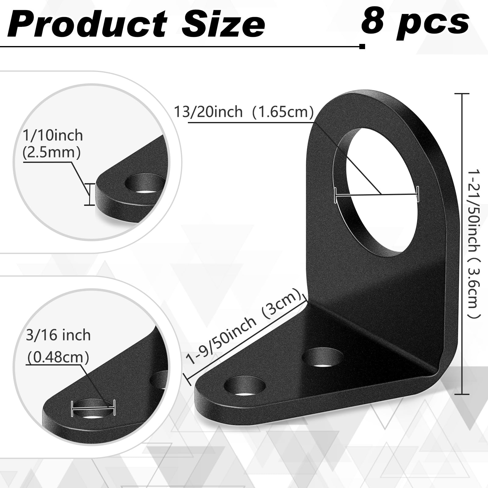 Snapklik.com : 8 Pcs 3/16" Mounting Hole Brake Bolt On Type Brake Line ...