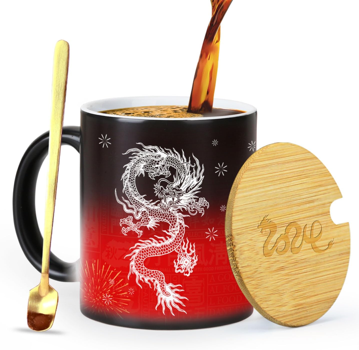 Amazon.com | The Unemployed Philosophers Guild Dragon Mug - Features 19 ...