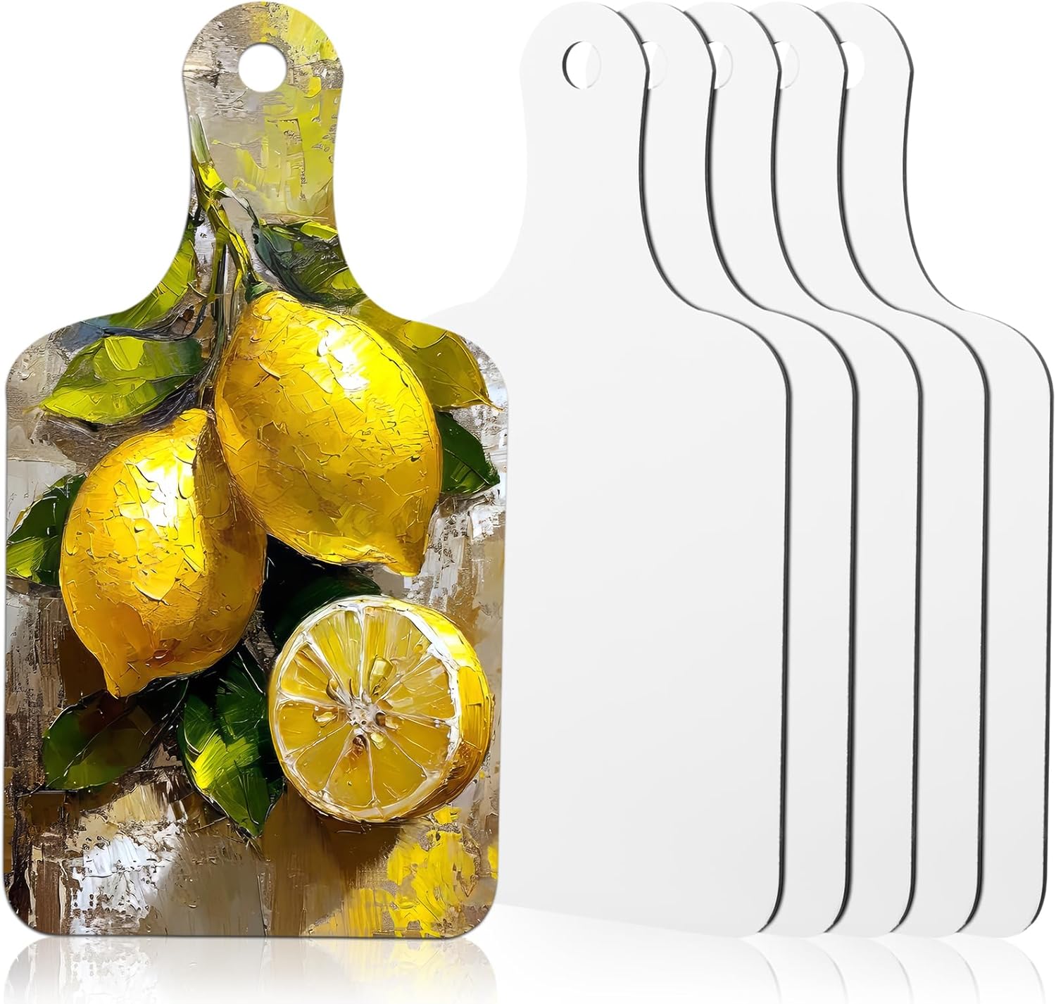 Amazon.com: 6 Pcs Mdf Sublimation Cutting Board Blanks with Handle 11.8 ...