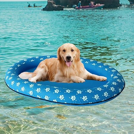 kaersishop Dog Pool Float Haustier Wasser Spielzeug Pool, aufblasbare ...