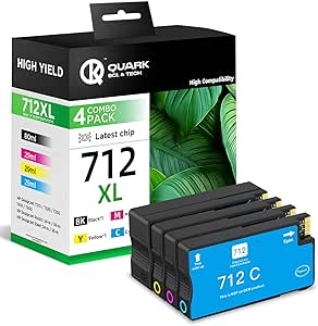 Amazon.com: 712 712XL Ink Cartridges High Yield Compatible with HP 712XL 712-XL Ink Cartridge ...