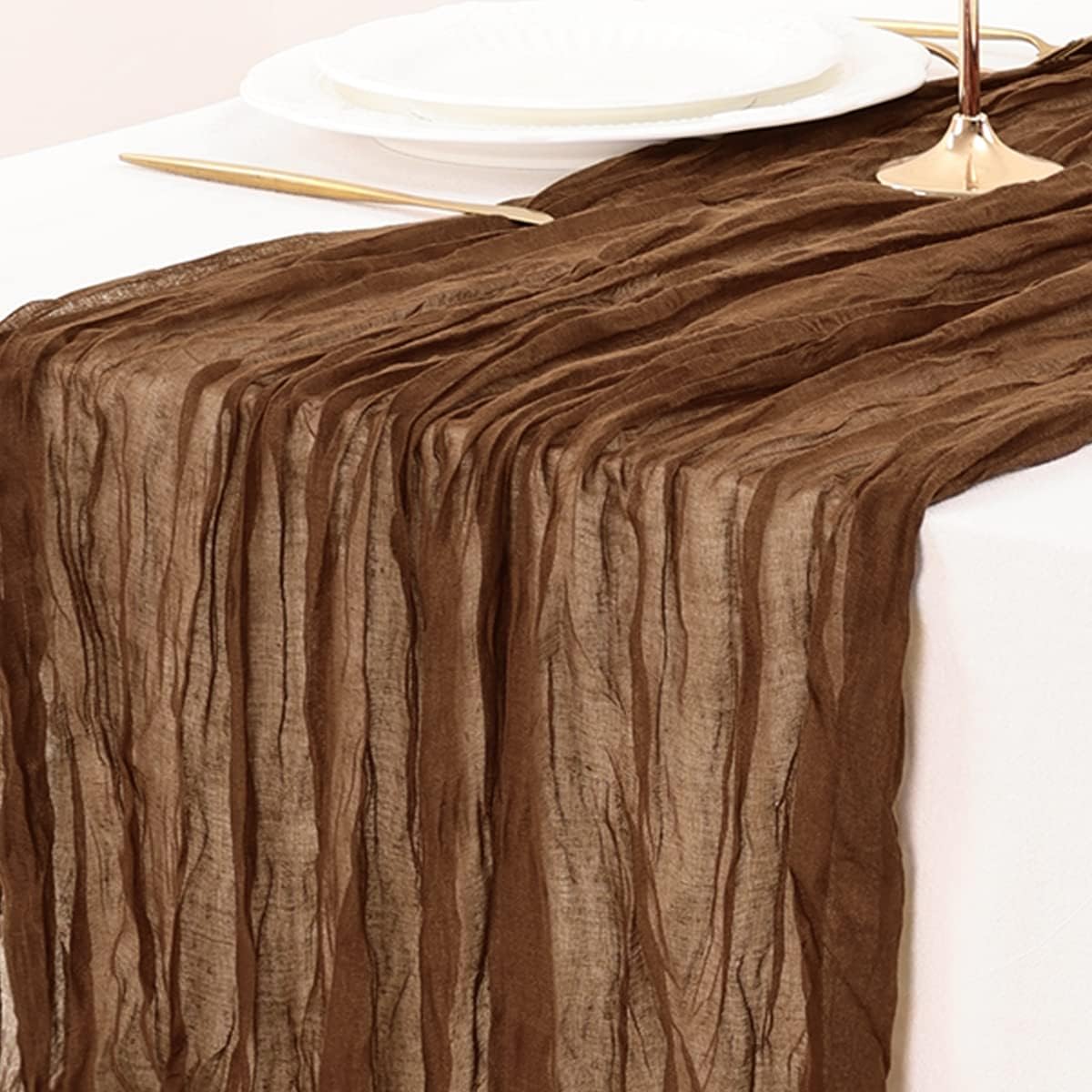 Amazon.com: Socomi Fall Thanksgiving Table Runner Cheesecloth Table ...