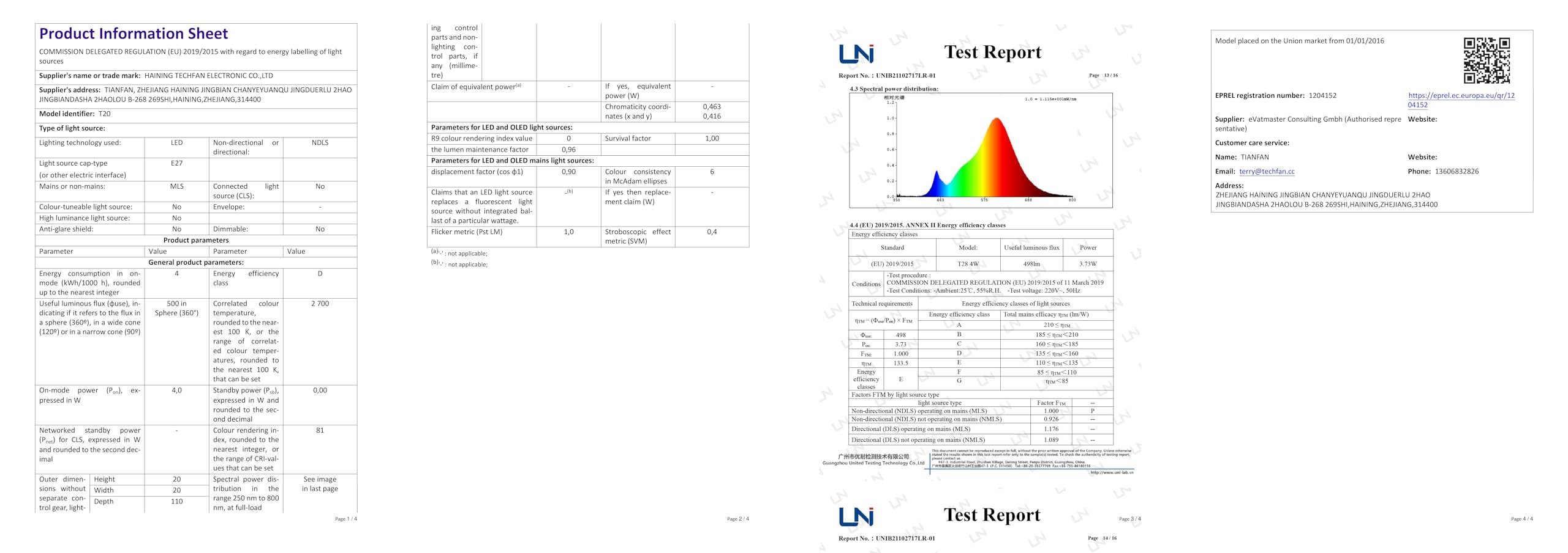 Tubular Light Bulbs, 2300K E14 LED Tube 4W Flikering Free Glass 220 ...